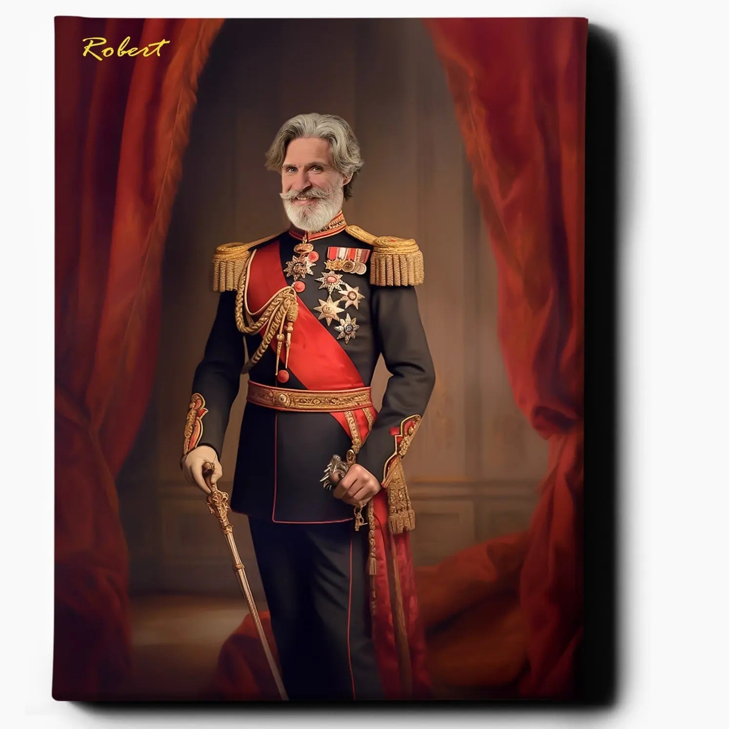 King On Throne-Custom Royal Portraits- Make Me Royal Art-Regal Pawtraits