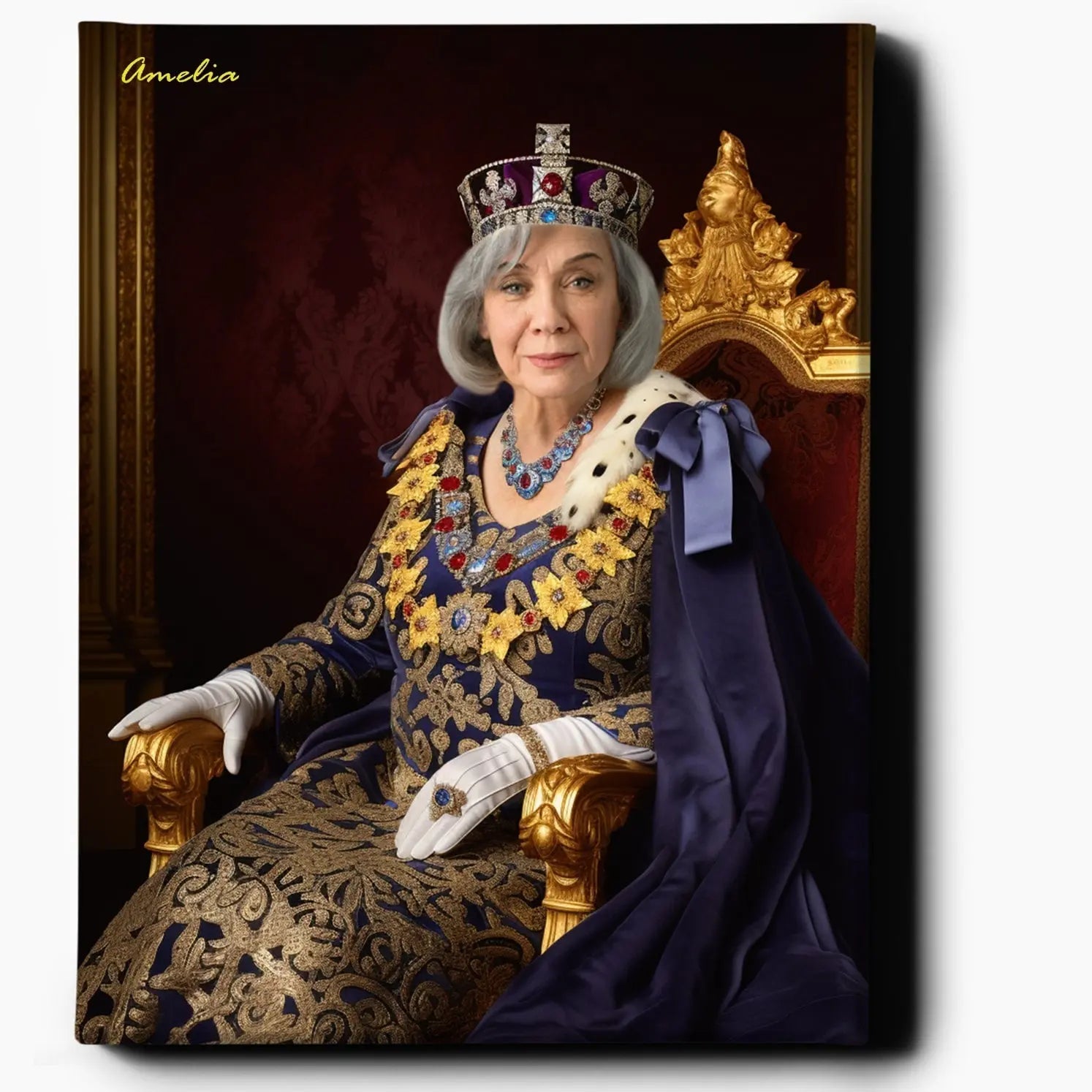 Aristocratic Queen- Custom Royal Portraits- Make Me Royal Art-Regal ...