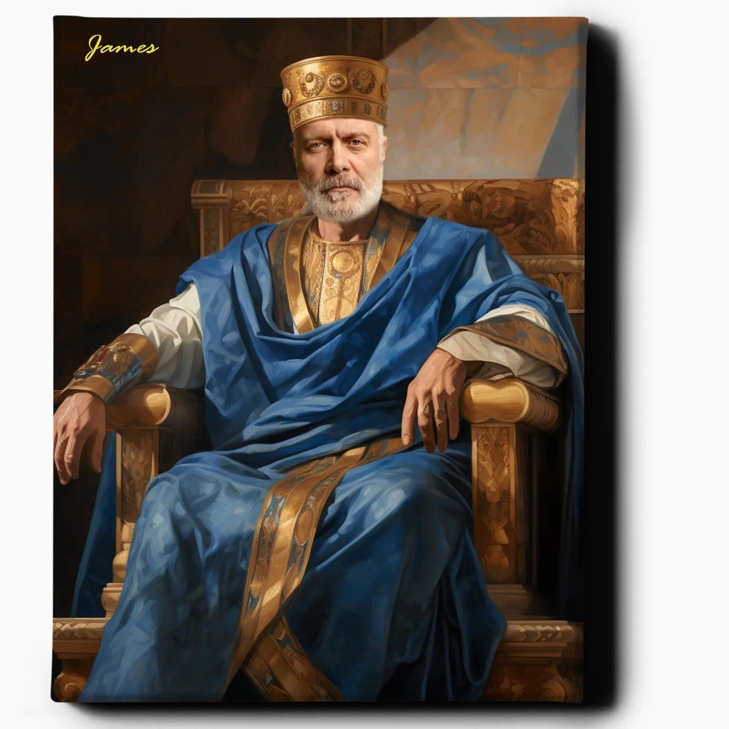 Greek King-Custom Royal Portraits- Make Me Royal Art-Regal Pawtraits