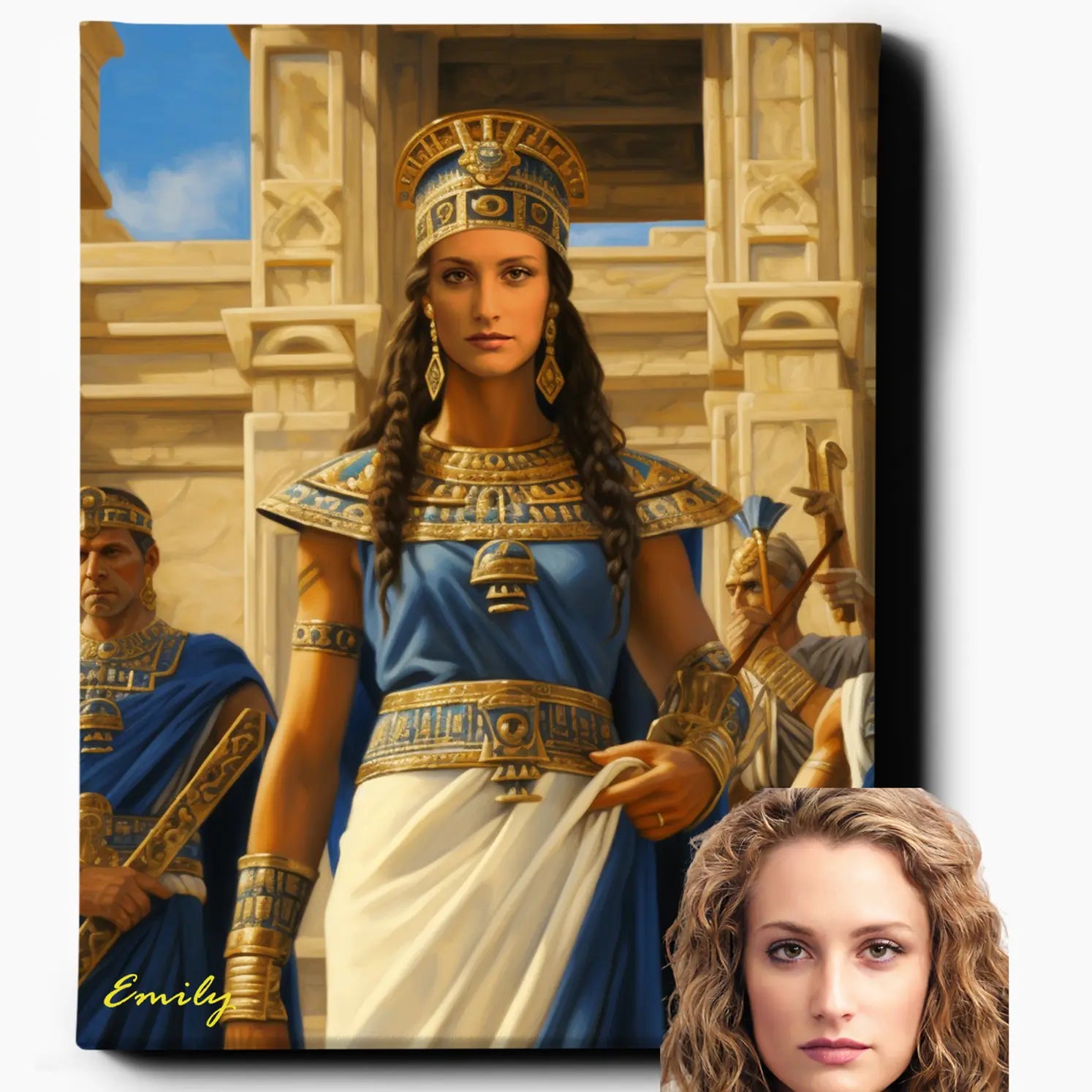 Greek Queen- Custom Royal Portraits- Make Me Royal Art-Regal Pawtraits