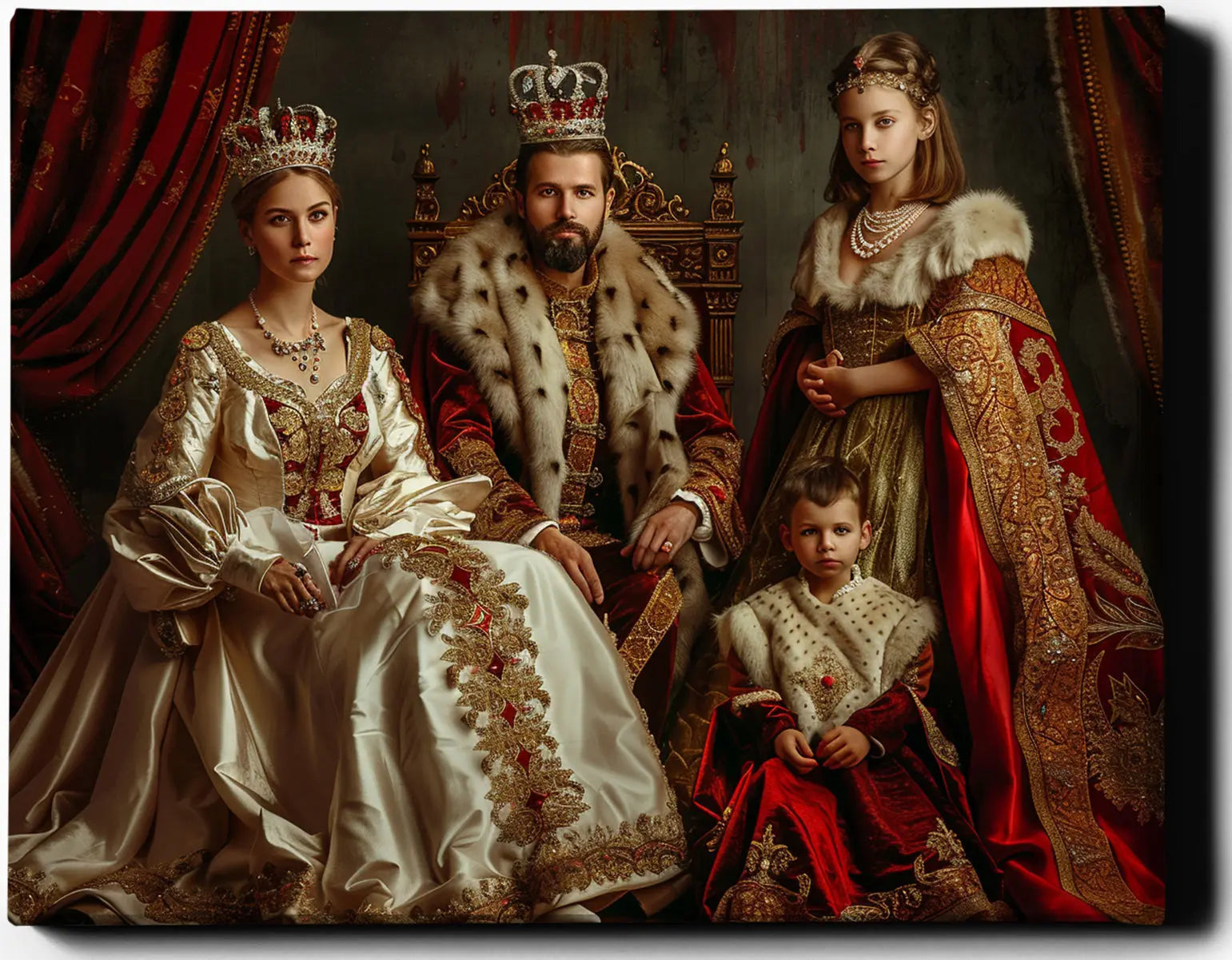 Custom Royal Portraits | The Majestic Dynasty: Timeless Elegance in ...