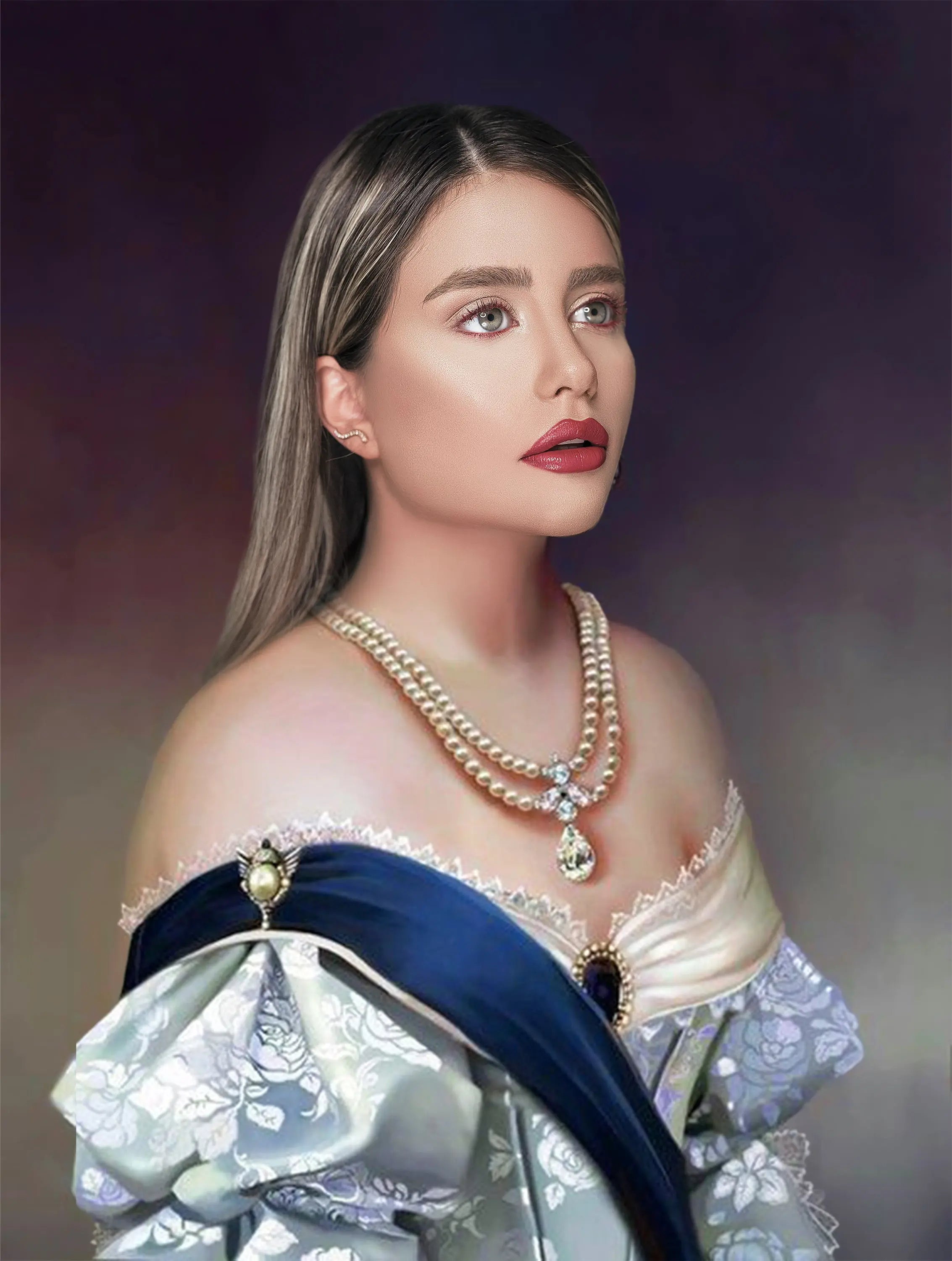 The Baroness | Custom Royal Portraits | Custom Gift for Her – Regal ...