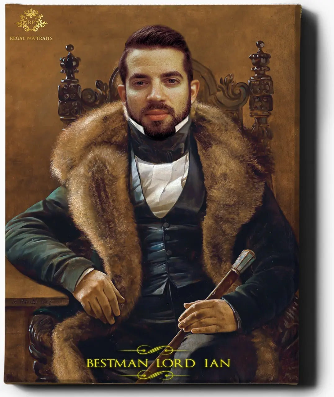 Mighty Lord -Custom Royal Portraits- Make Me Royal Art-Regal Pawtraits