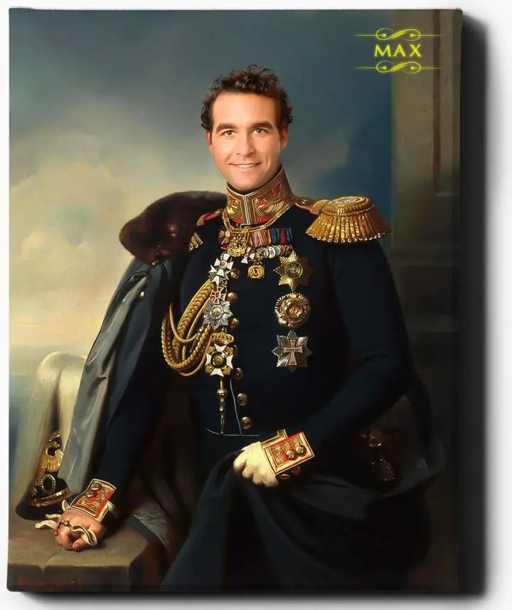 The Commander| Custom Royal Portraits | Custom Gift for Him – Regal ...